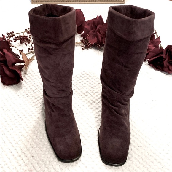 Markon | Shoes | Markon Simon Brown Suede Leather Boot Sz 85 | Poshmark
